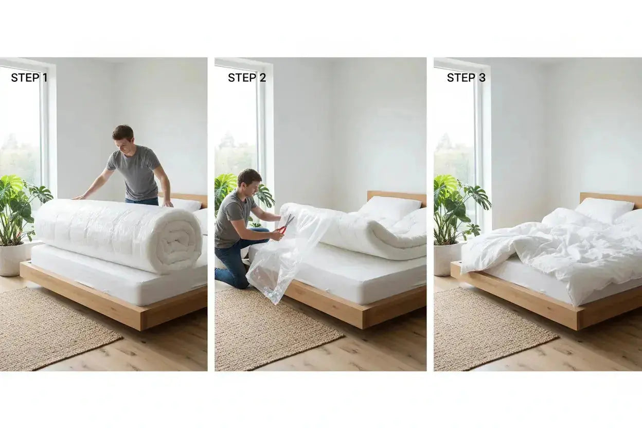 Déballer un matelas roulé : Le guide étape par étape – ZenPur